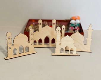 3D Mosque Coloring Papercraft, PRINTABLE Ramadan Crafts for Kids, DIY ...