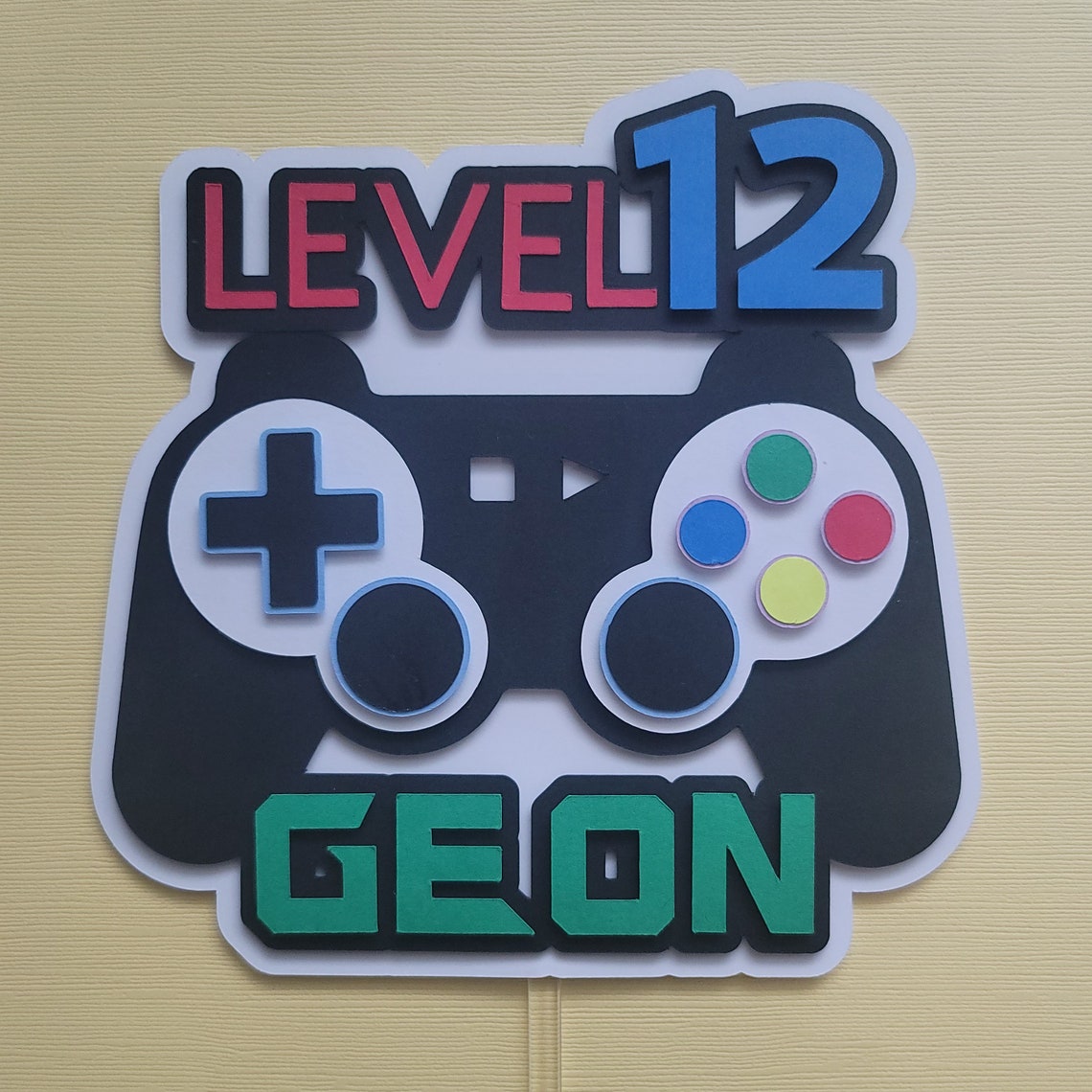 Birthday Cake Topper | Personalized With Name and Age | Gaming Console ...