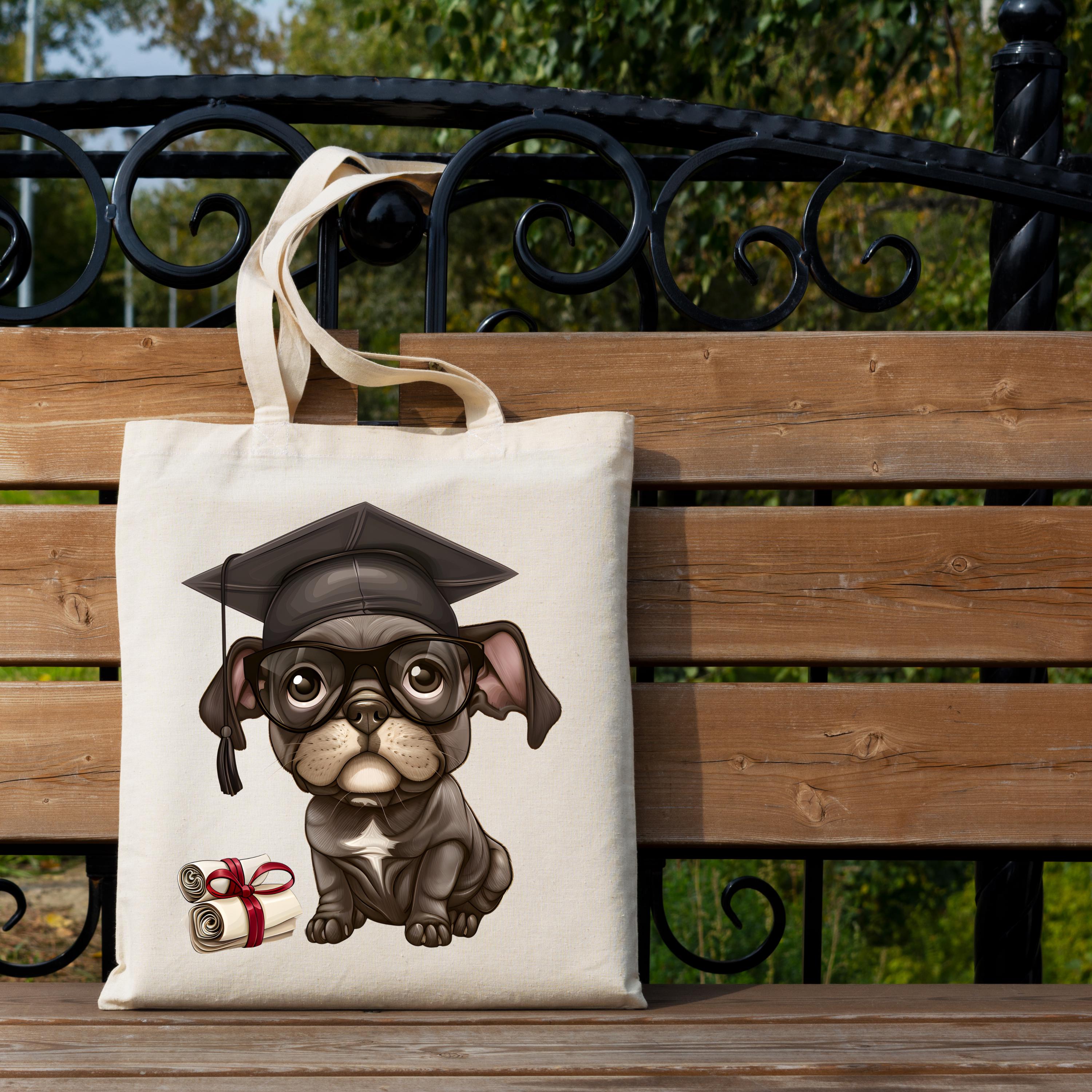 Graduation Puppy Clipart Bundle | Set of 15 PNG Designs for Celebrating ...