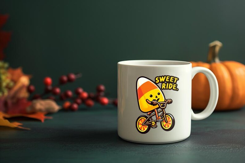 Sweet Ride Candy Corn, Halloween SVG & PNG PDF | Cute Kawaii Candy Corn ...