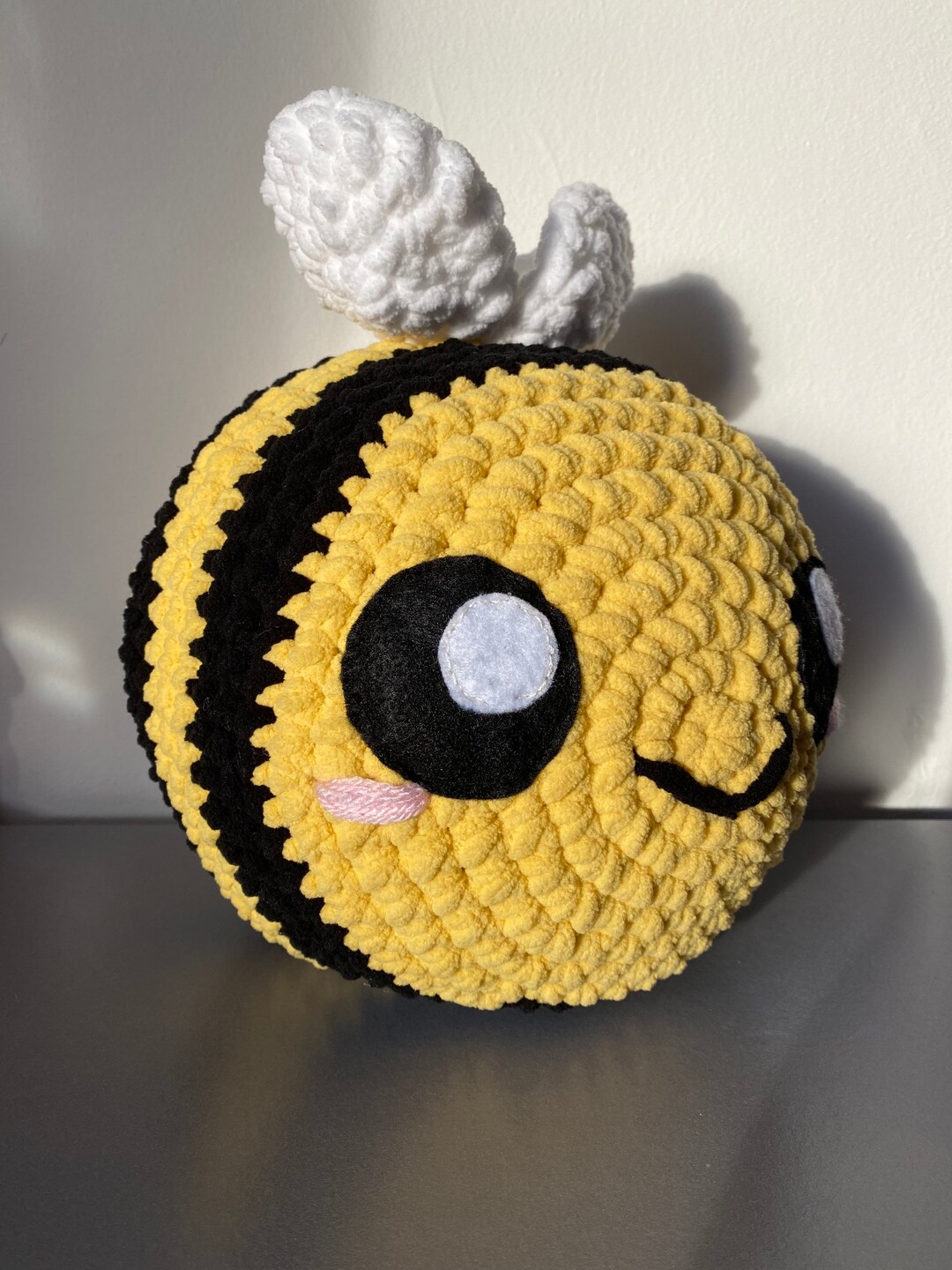 Giant Bee Plushie | Crochet Bee - Etsy UK