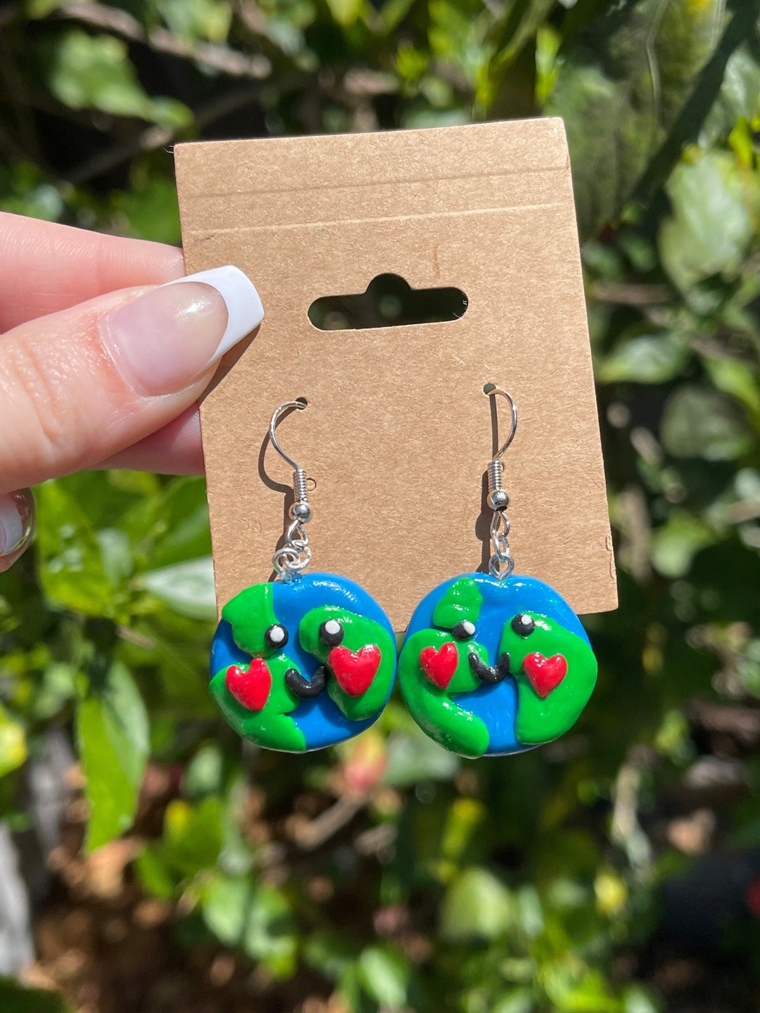 Earth Day Earrings Save the Planet Earrings Around the World Earrings ...