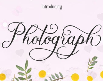 Long Tail Script Font | Etsy