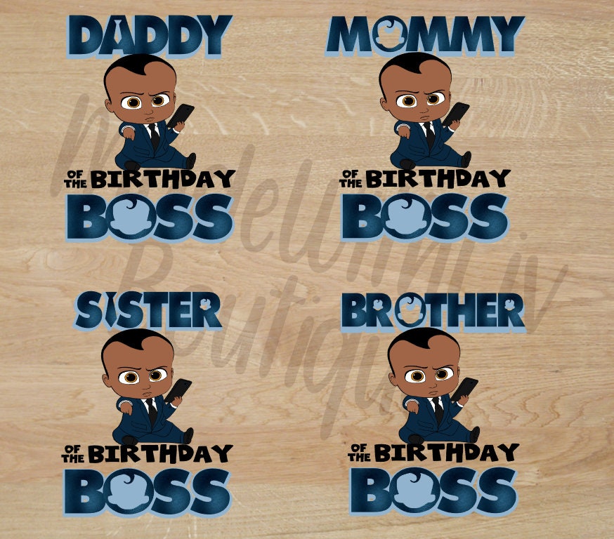 Boss Baby Family Digital Files PNG JPEG Birthday - Etsy Canada