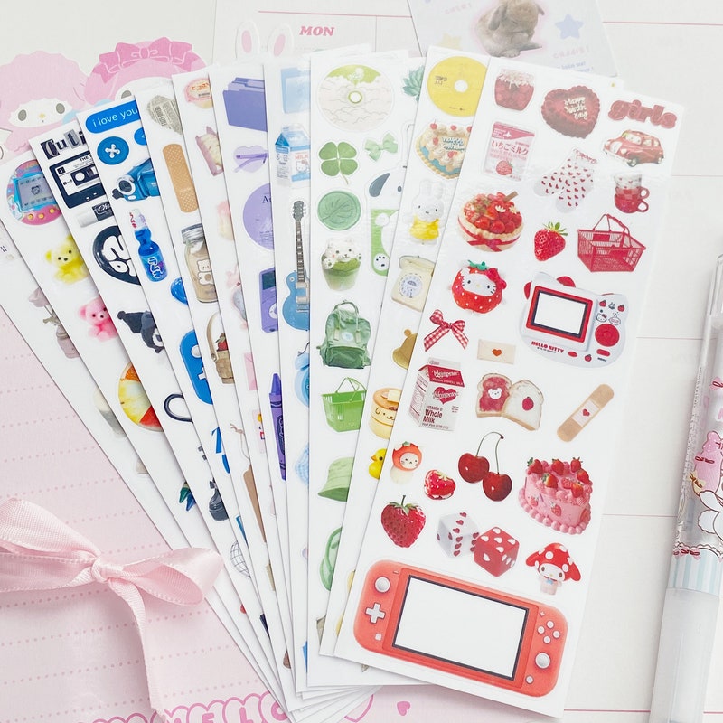 Cute Aesthetic Korean Stickers - Etsy