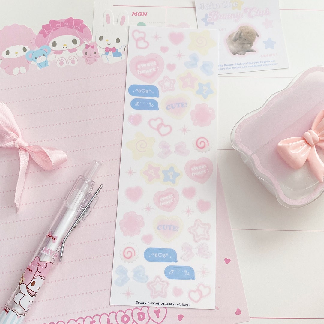 Cuteness Overload Sticker Sheet - Korean Stationery, Cute Kpop ...