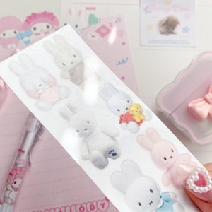 Cute Bunny Plushie - PNG Stickers, Cute Deco Accessories, Kpop ...
