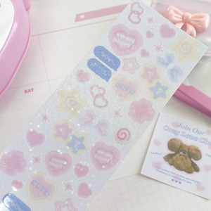 Cuteness Overload Sticker Sheet - Korean Stationery, Cute Kpop ...