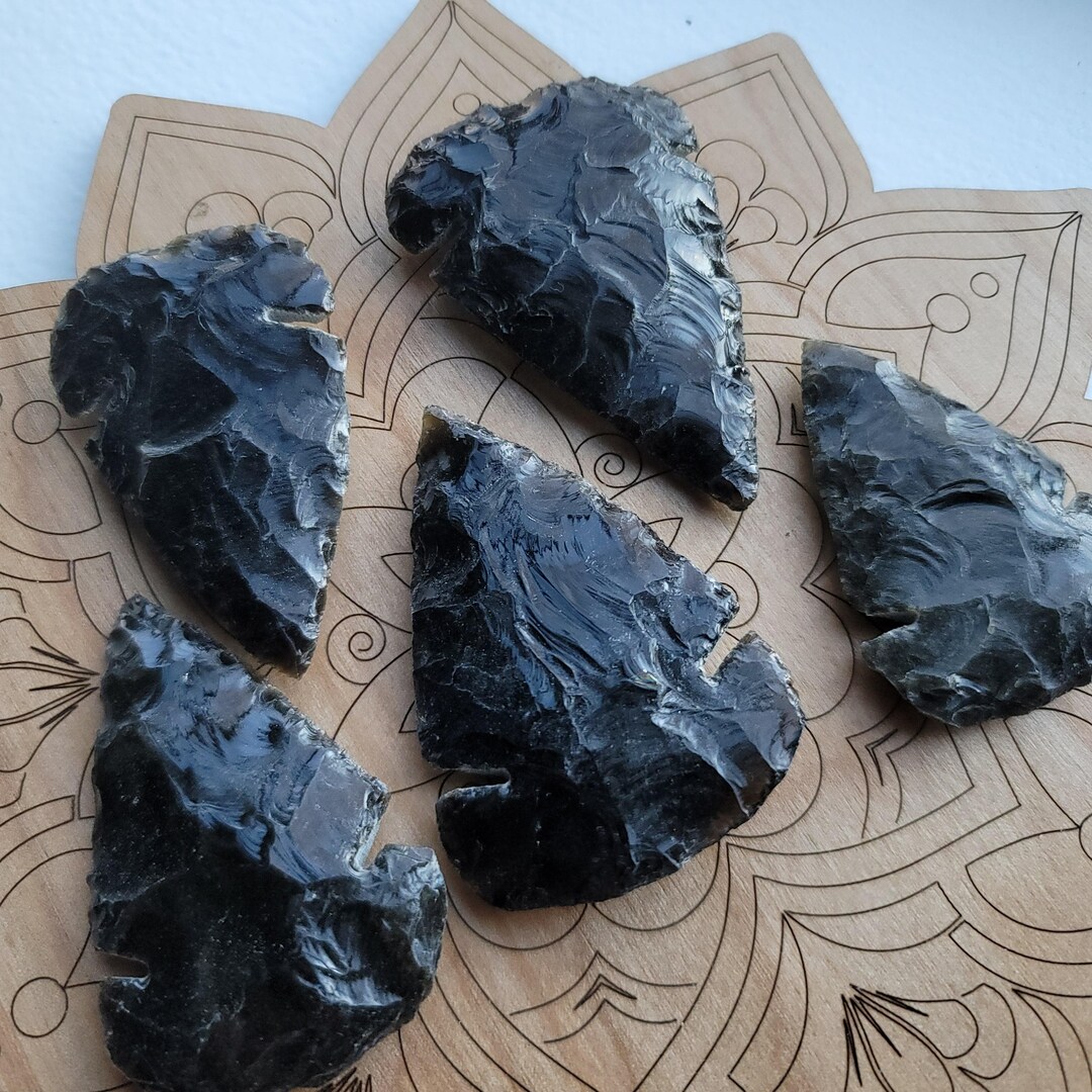 Black Obsidian Arrow Head || Protection, Grounding, Transformation - Etsy