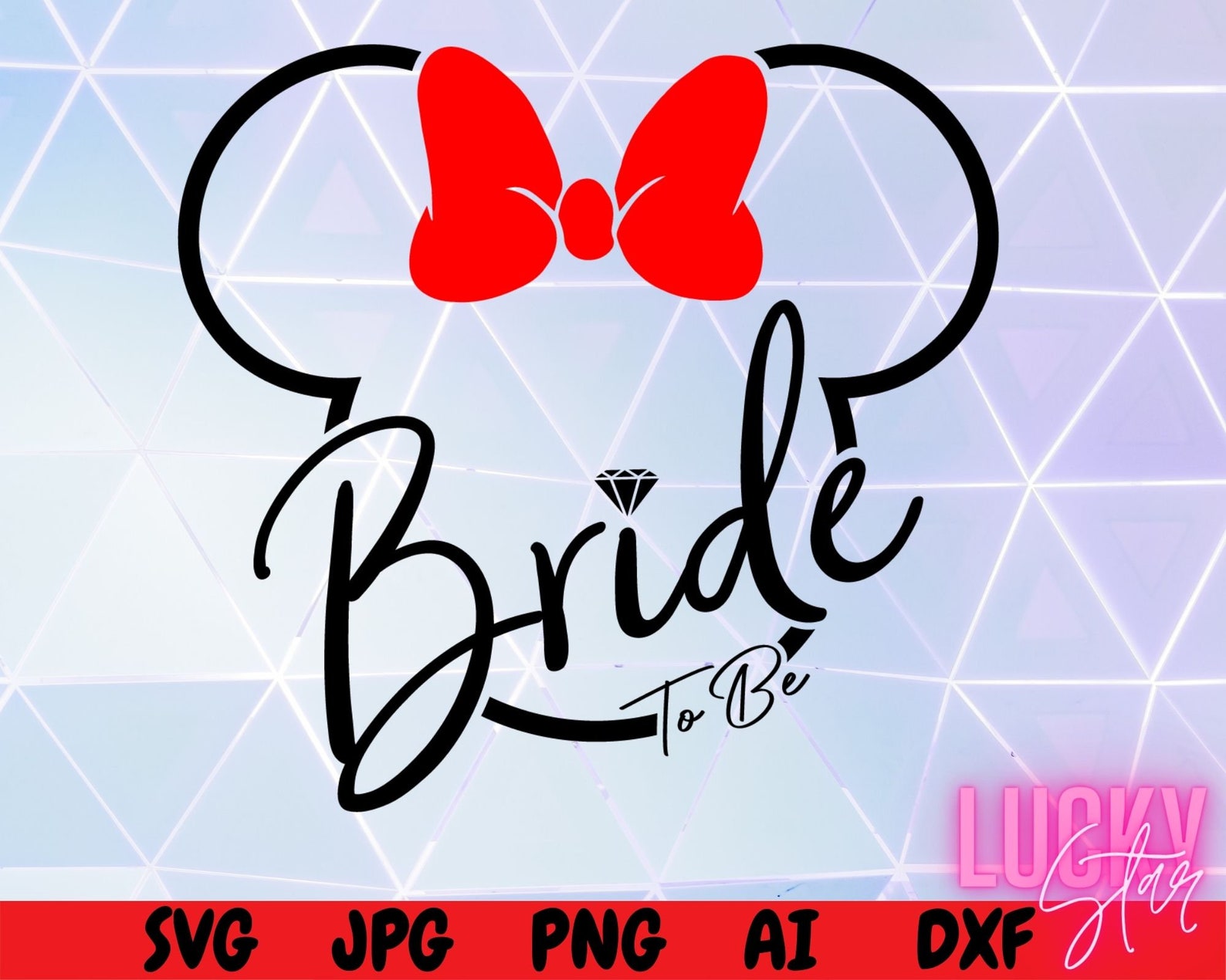 Bride to Be SVG Wedding SVG Disney SVG Minnie Mouse Head | Etsy