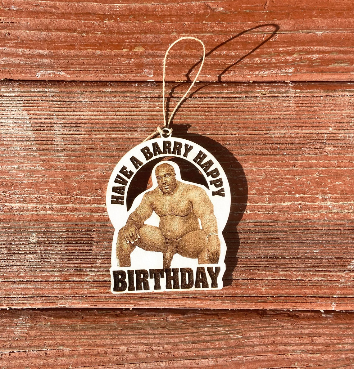 Barry Wood Birthday Gift Tag Funny Gag Birthday Gift | Etsy