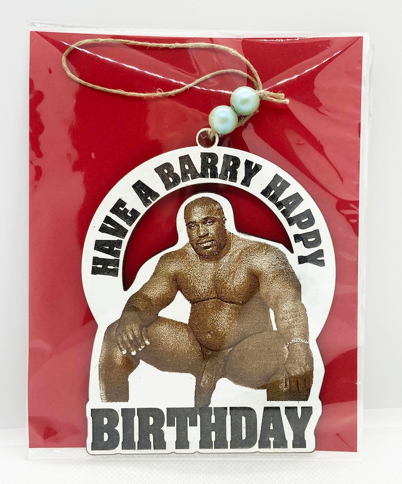 Barry Wood Birthday Gift Tag Funny Gag Birthday Gift | Etsy