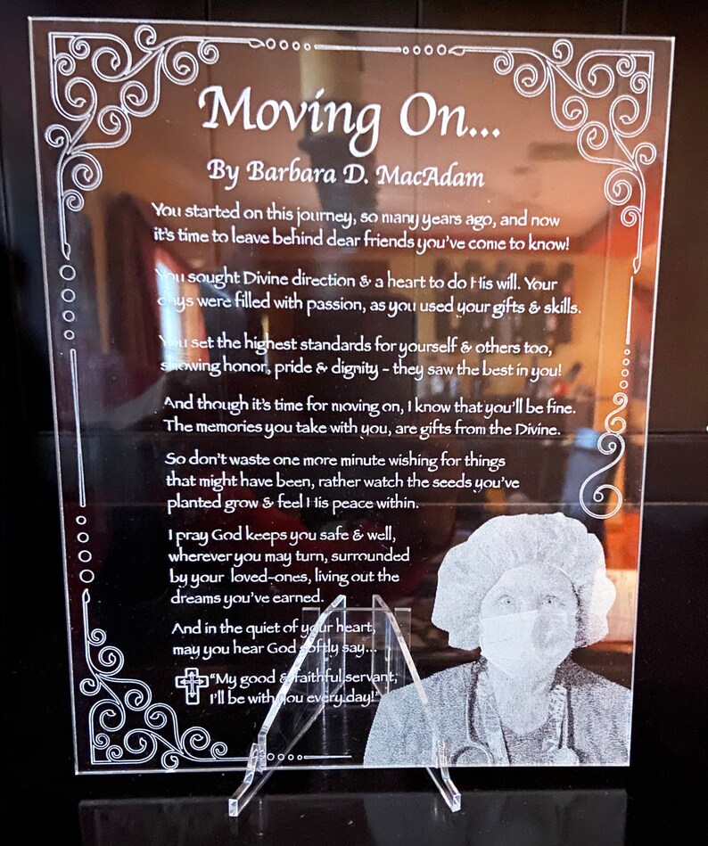 Retirement Plaque Prayer Poem Personalized for Nurse - Etsy