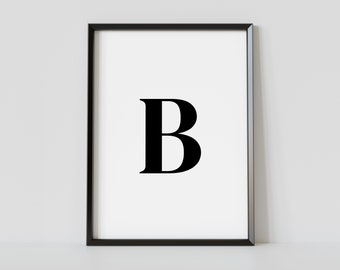 Letter B Poster - Etsy