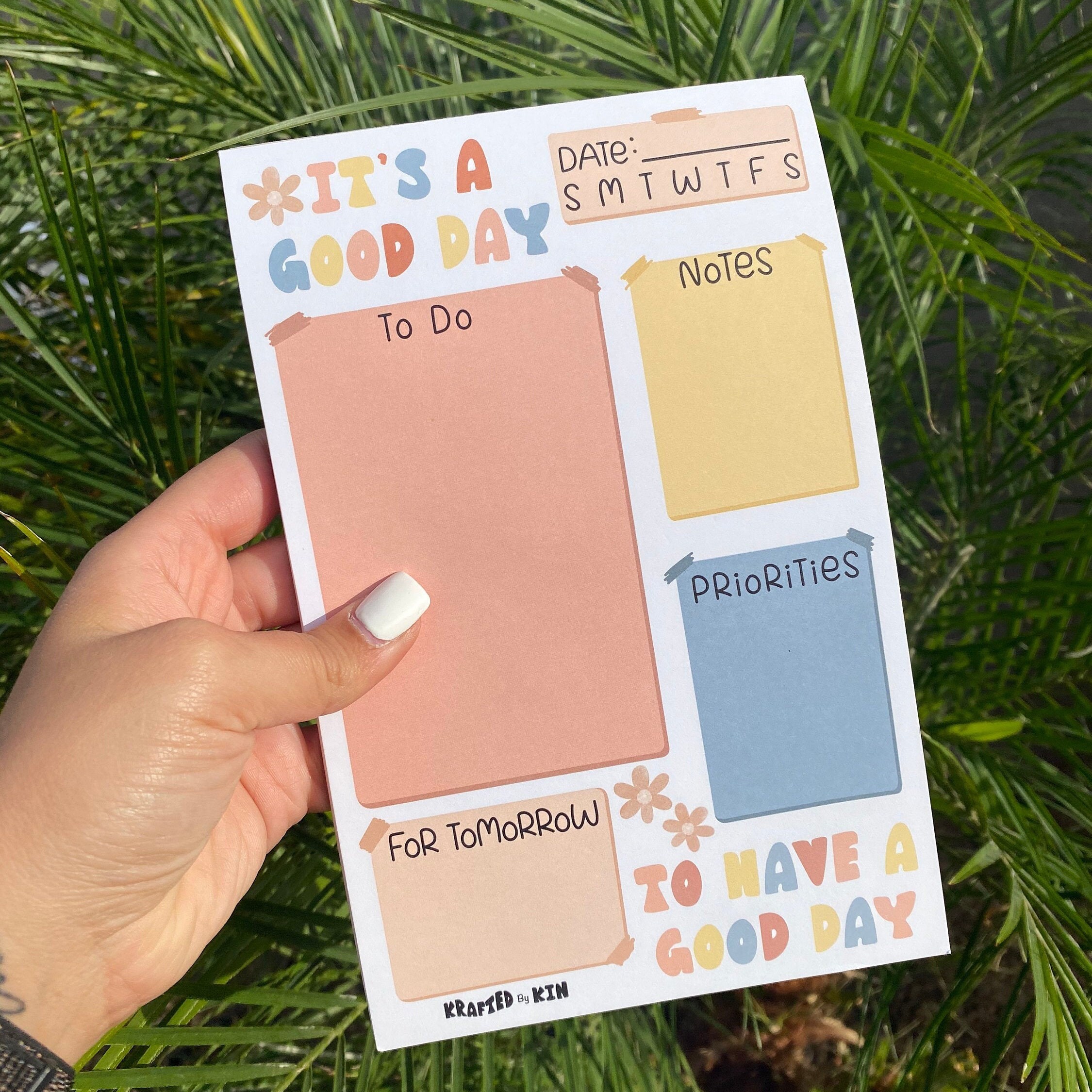 It's A Good Day Notepad Organization Stationary Desk - Etsy