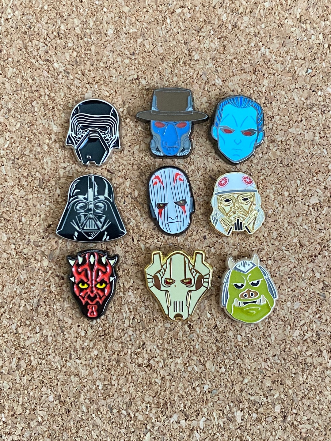 Dark Side 1 MINI Enamel Pins Helmets / MINI FILLER Hard Enamel Pin /may ...
