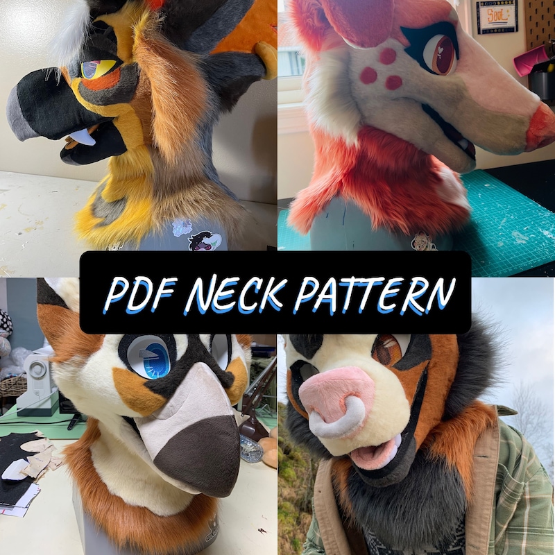 Slim Fursuit Head Pattern - Etsy