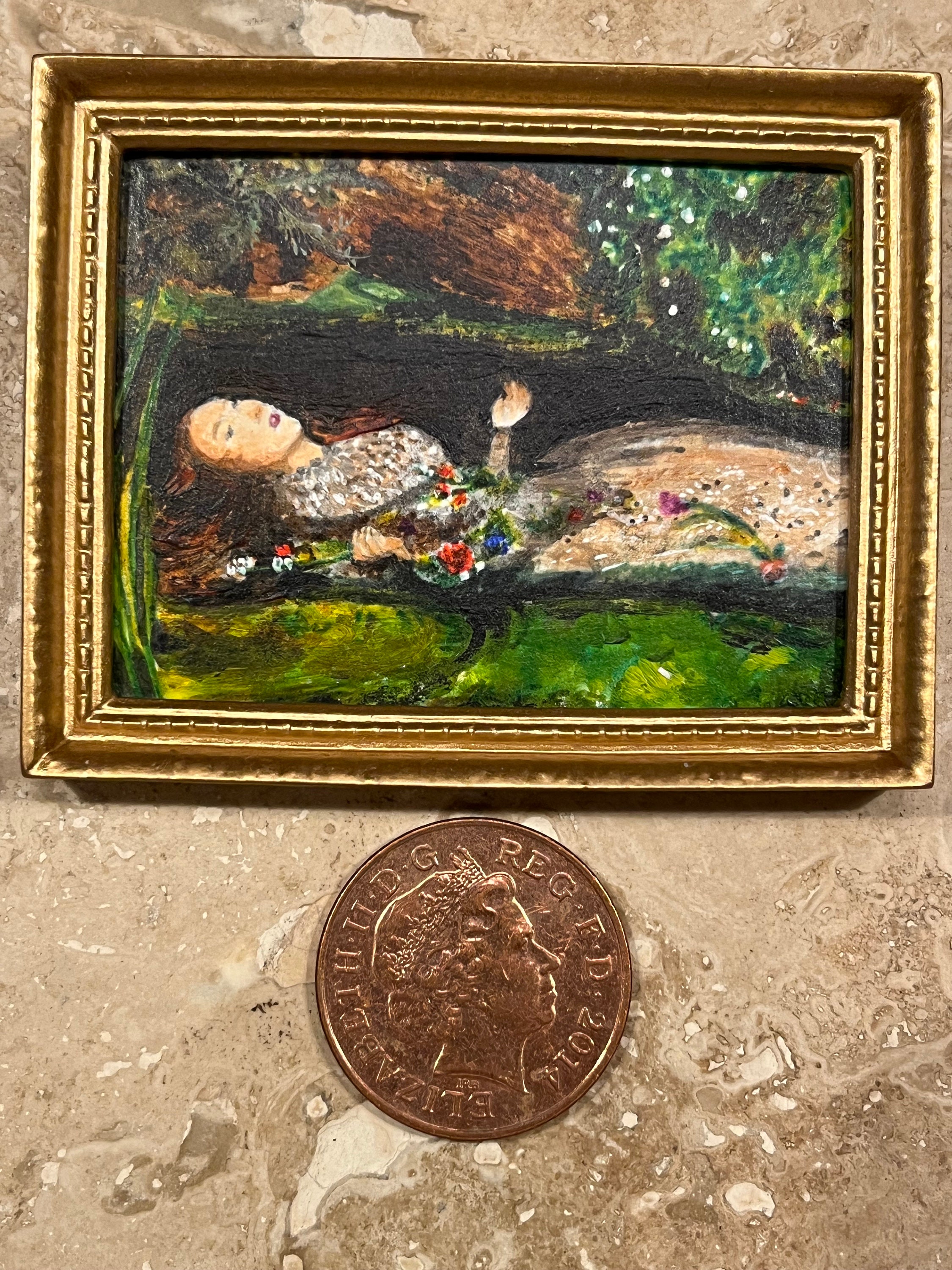 Hand-painted Miniature Painting Dolls House Painting - Etsy