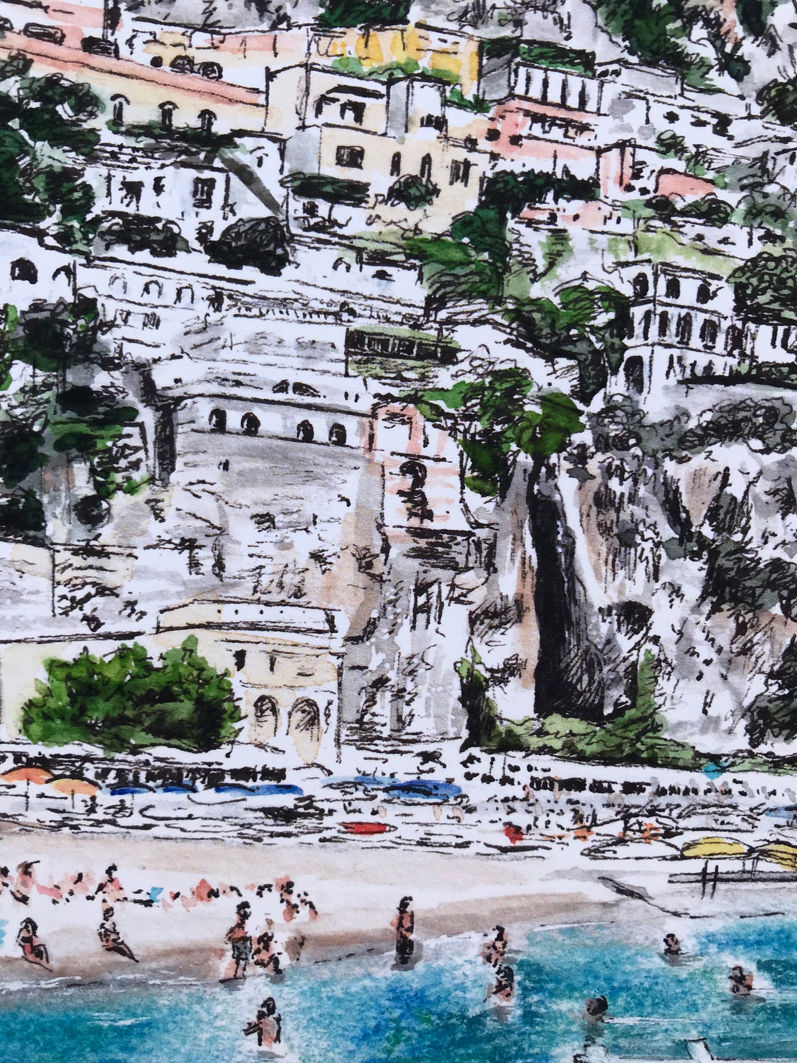 Positano Boat Ride Fine Art Print Wall Decor Positano - Etsy