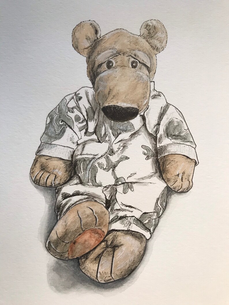 Personalised Favourite Toy Illustration Toy Portrait - Etsy UK