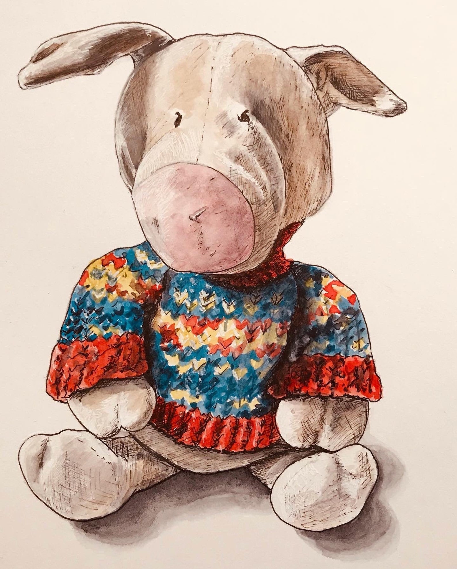 Personalised Favourite Toy Illustration Toy Portrait - Etsy UK