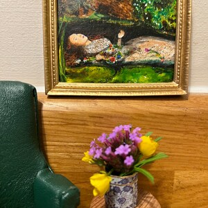 Hand-painted Miniature Painting, Dolls House Painting, Dollhouse ...