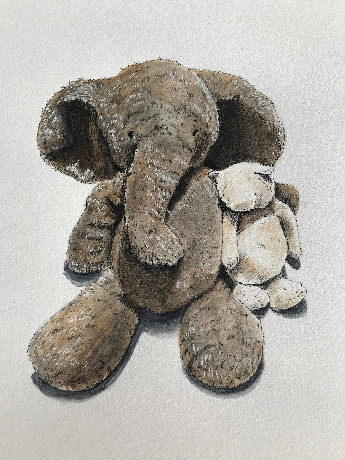 Personalised Favourite Toy Illustration Toy Portrait - Etsy UK