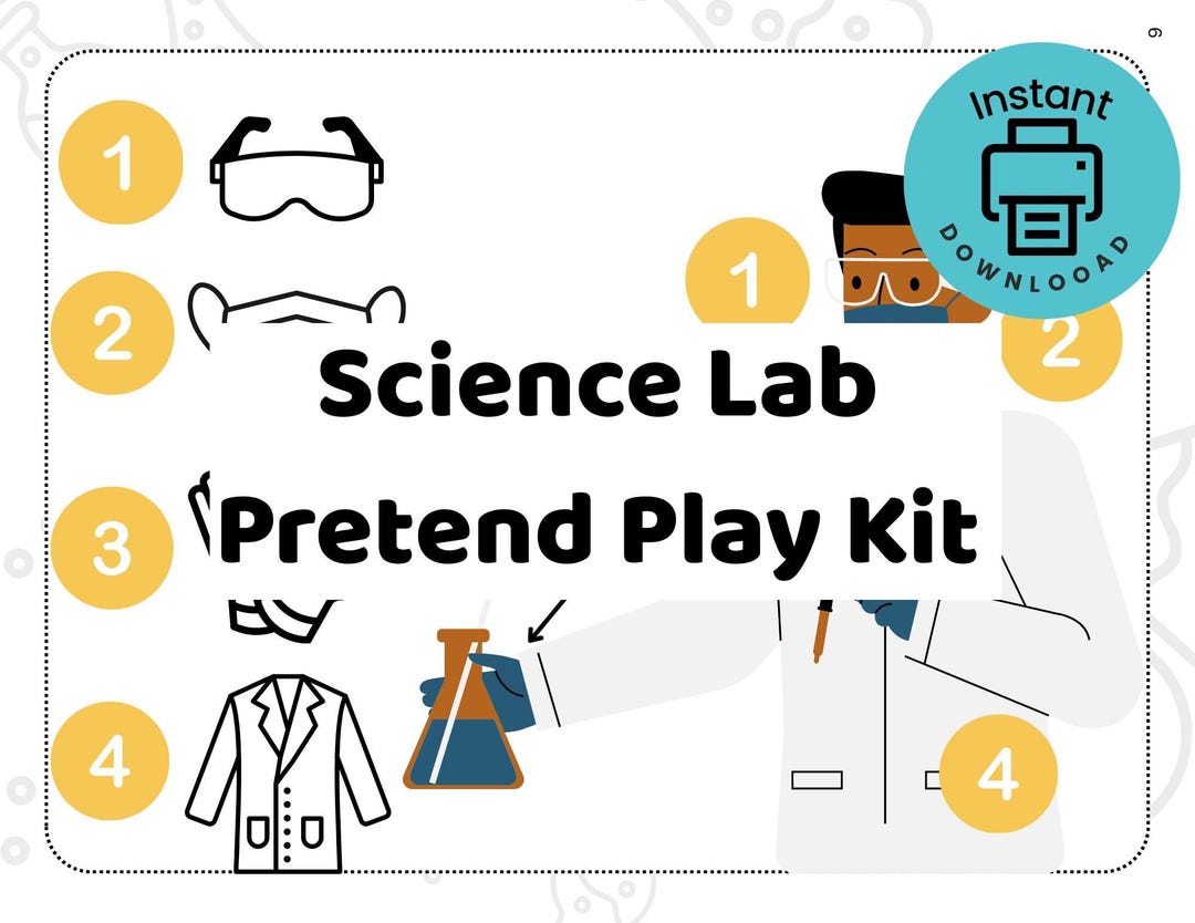 Science Lab | Pretend Play | Printable Kit - Etsy