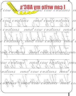 Laser Cut File - Practice Writing Boards - Both Print and Script - for ...