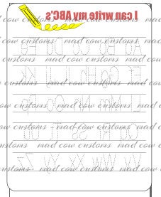 Laser Cut File - Practice Writing Boards - Both Print and Script - for ...