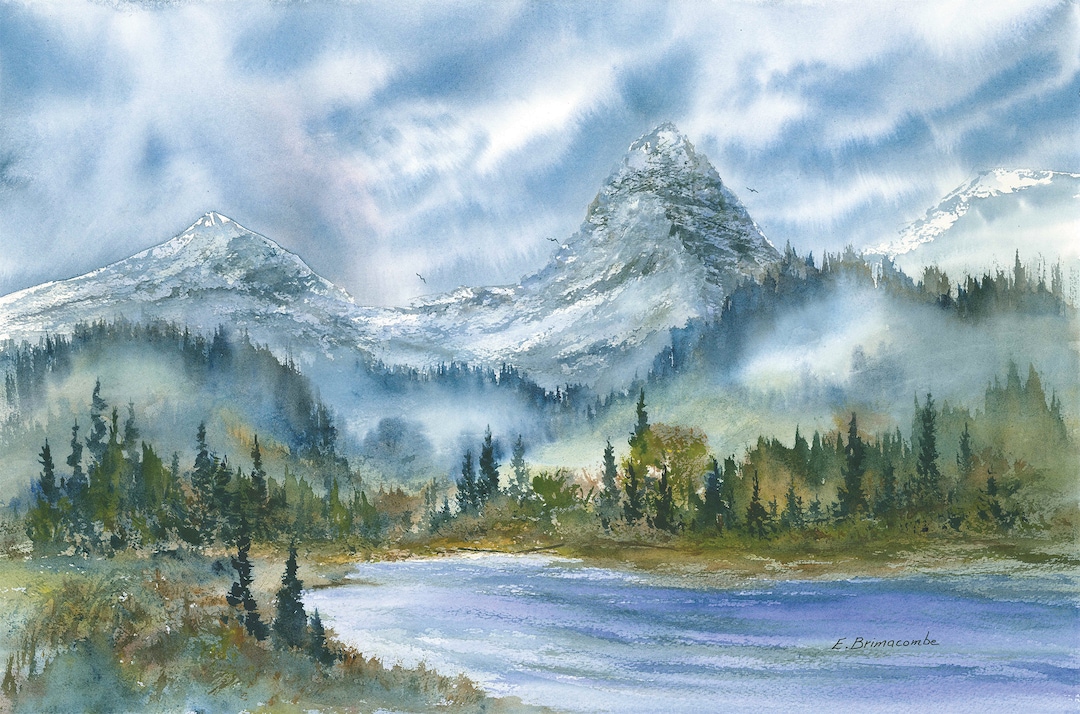 Mount Assiniboine National Park Art Card - Etsy
