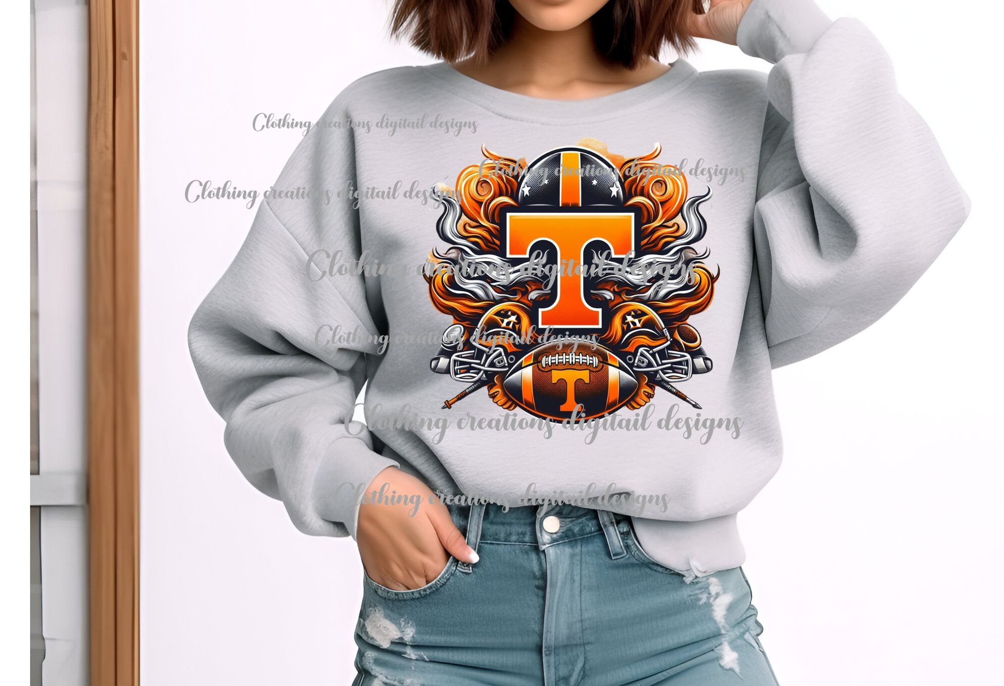 Tennessee Football Design (digital PNG) - Etsy
