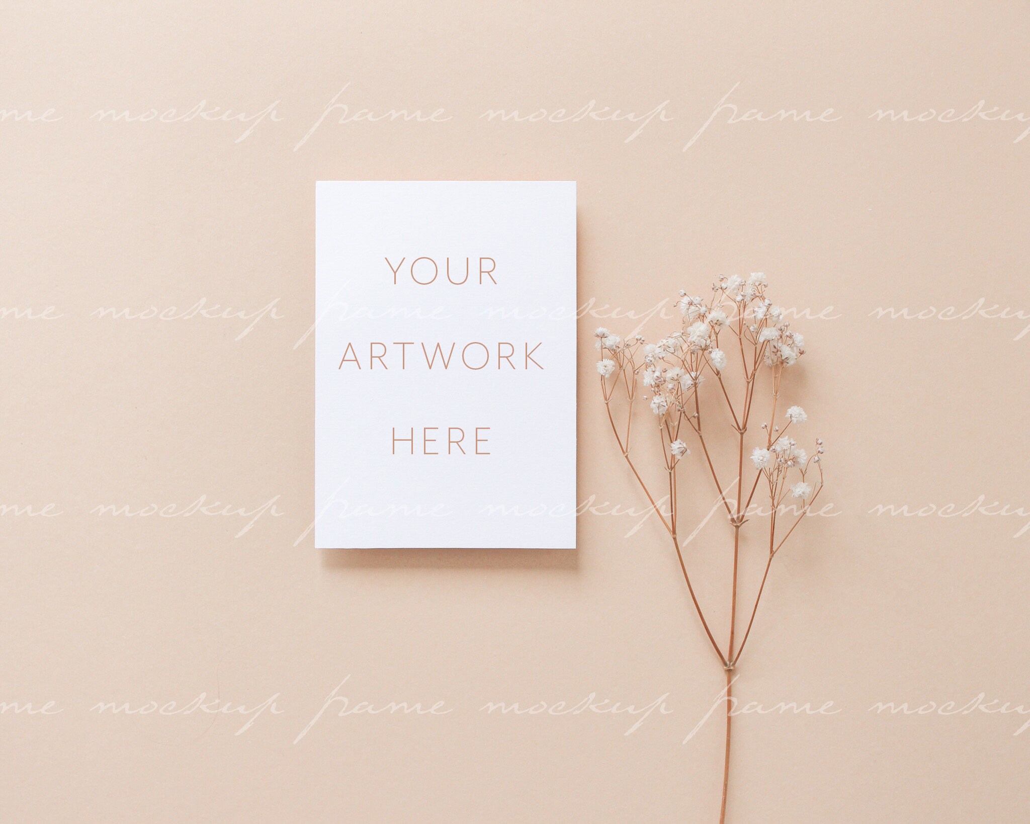 5x7 Card Mockup 3.5x5 Card Mockup Minimalist Flatlay Invite | Etsy