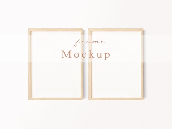 Modern Frame Mockup Digital 2 Frame Set of 2 Boho Modern | Etsy