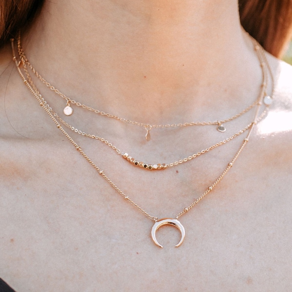 Multi Layer Necklace - Etsy