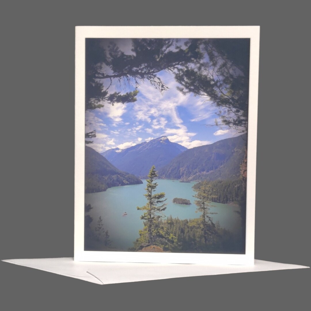 Diablo Lake Greeting Card - Etsy