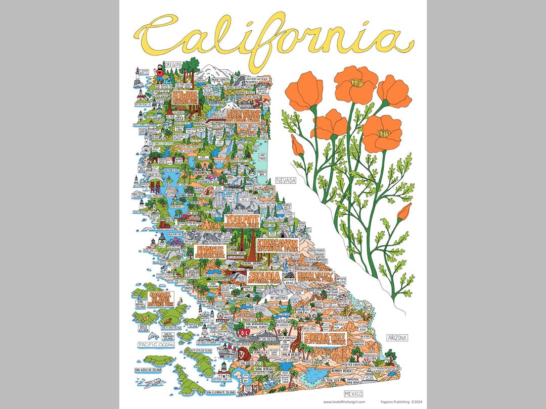 Customizable California Adventure Poster - 24" X 36" (featuring Your ...