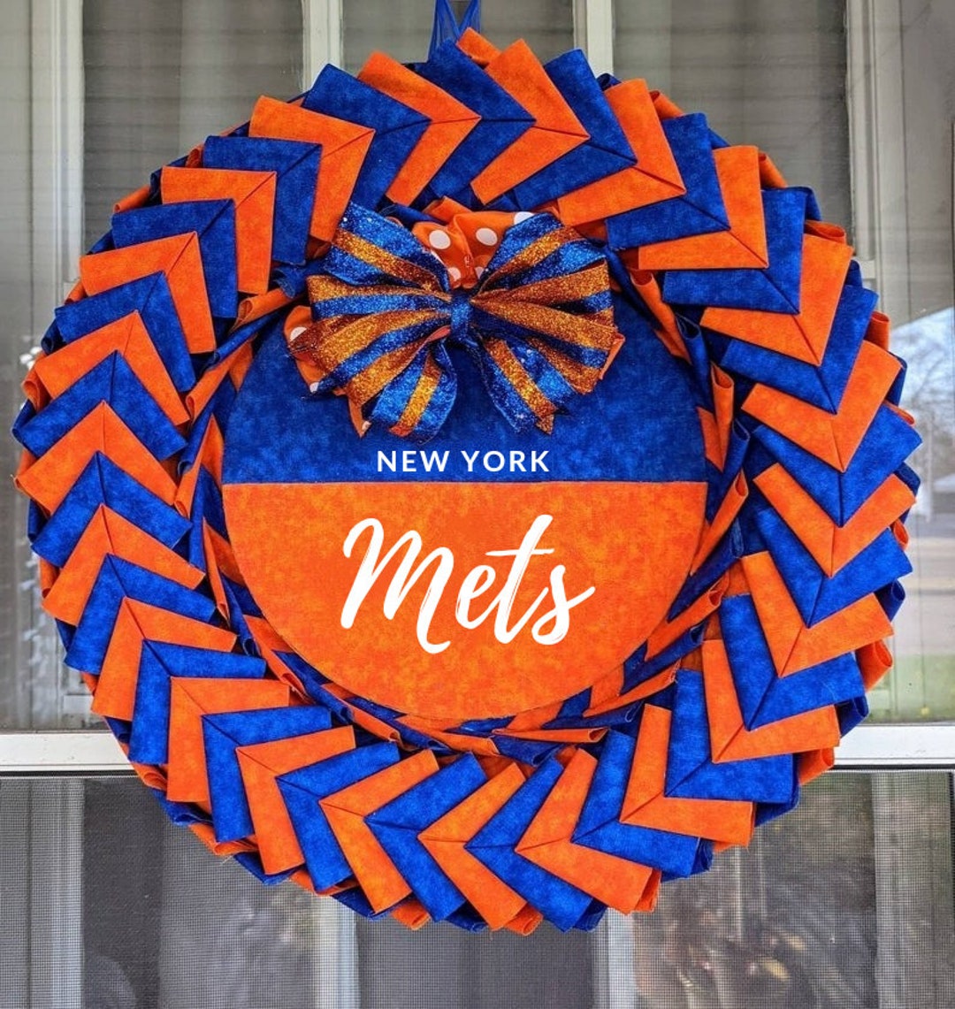 New York Mets Wreath, Mets Wreath, NY Mets Wreath, New York Wreath ...