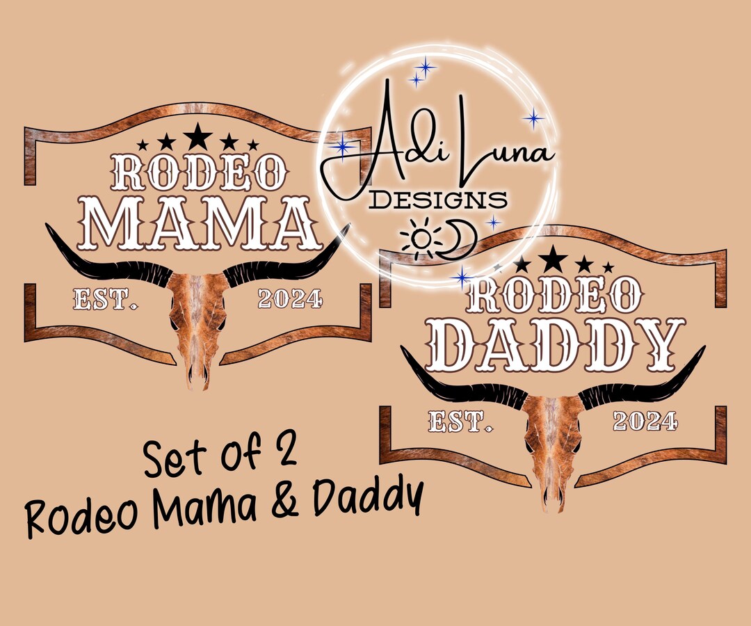 Rodeo Mama & Daddy PNG / Set of 2 Digital Downloads - Etsy