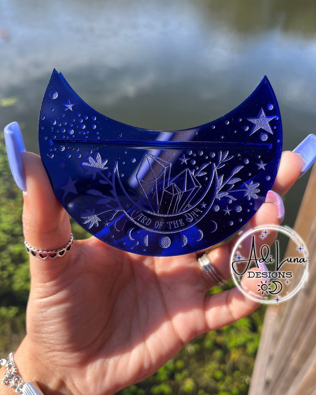 Tarot Card Stand Spiritual Tool Alter Tools Sun & Moon - Etsy