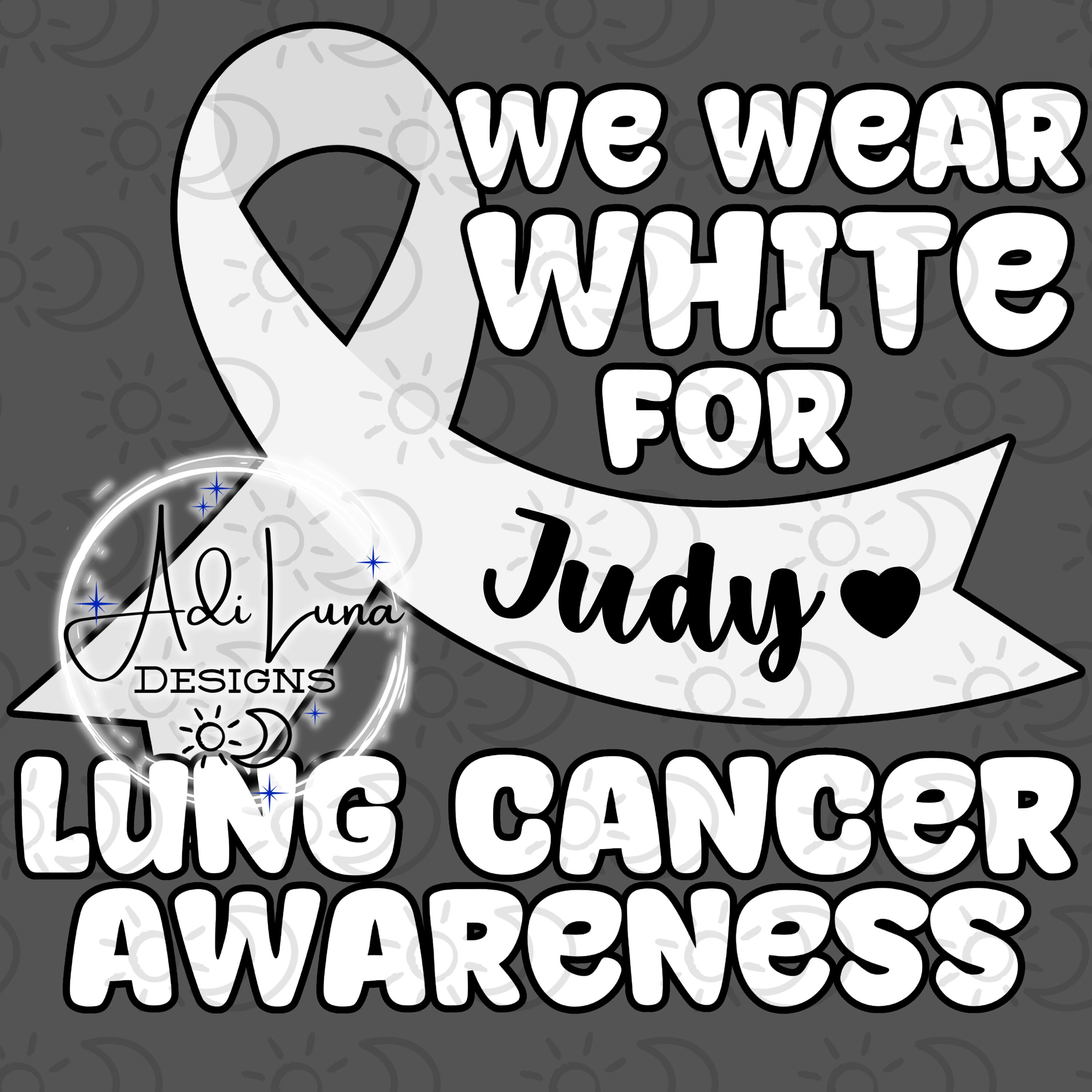 Custom Cancer Awareness Ribbon PNG / Personalized Awareness PNG - Etsy