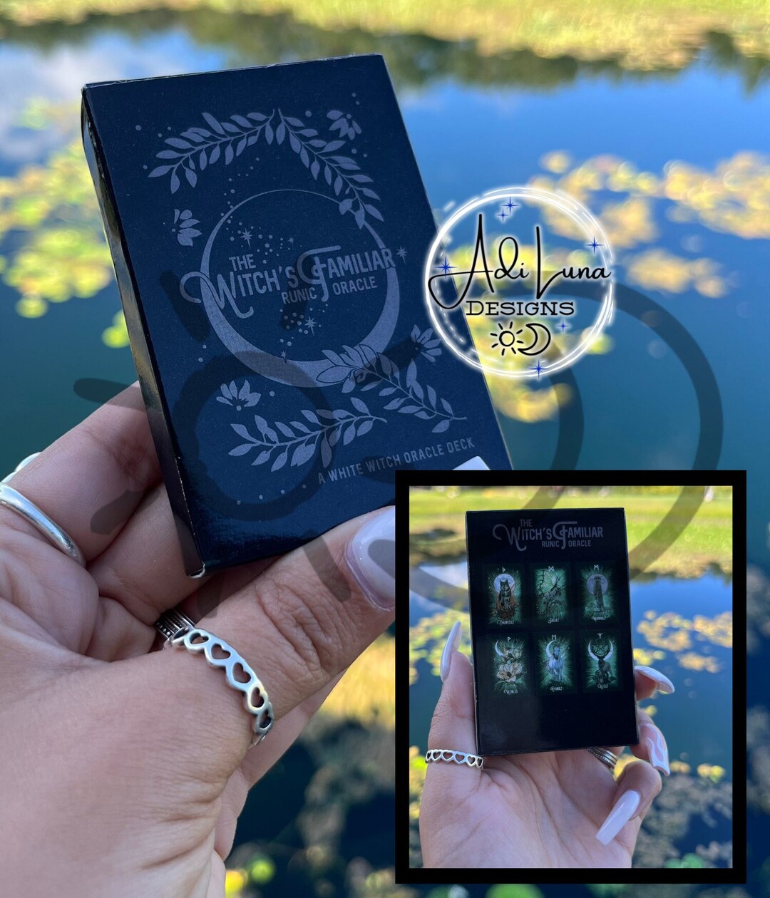 The Witch's Familiar Runic Oracle Card Deck for Spiritual - Etsy