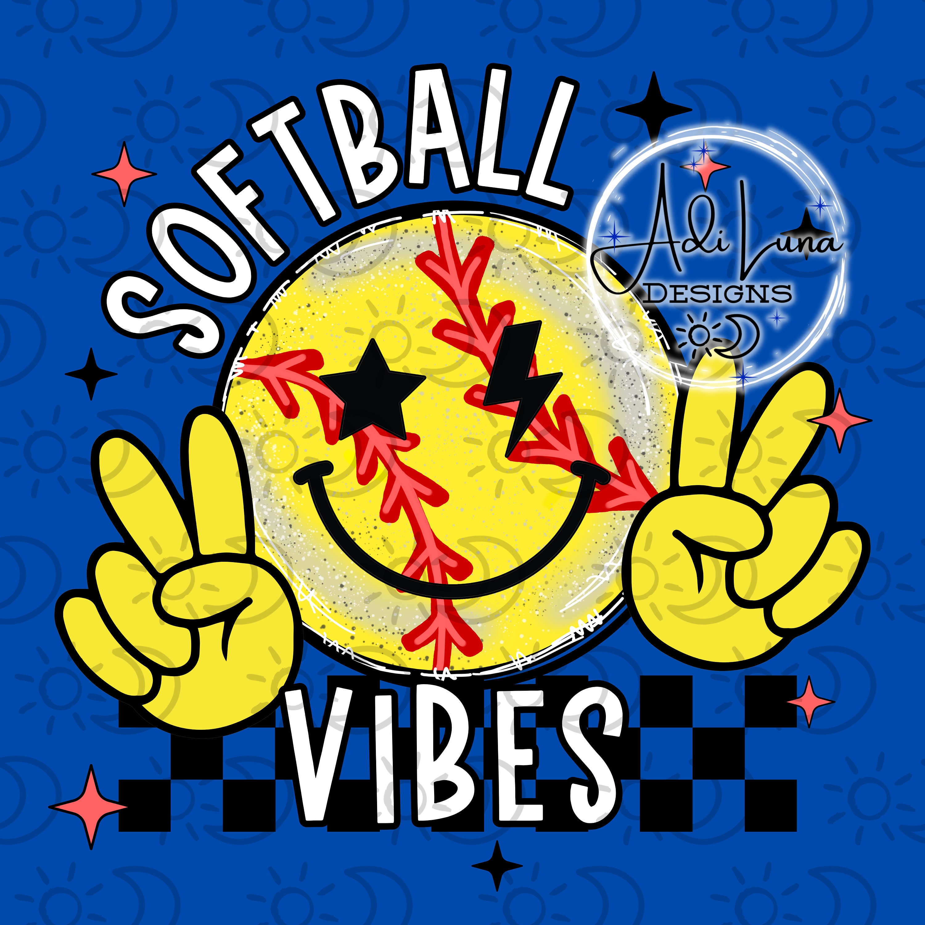 Softball Vibes PNG / Digital Download - Etsy