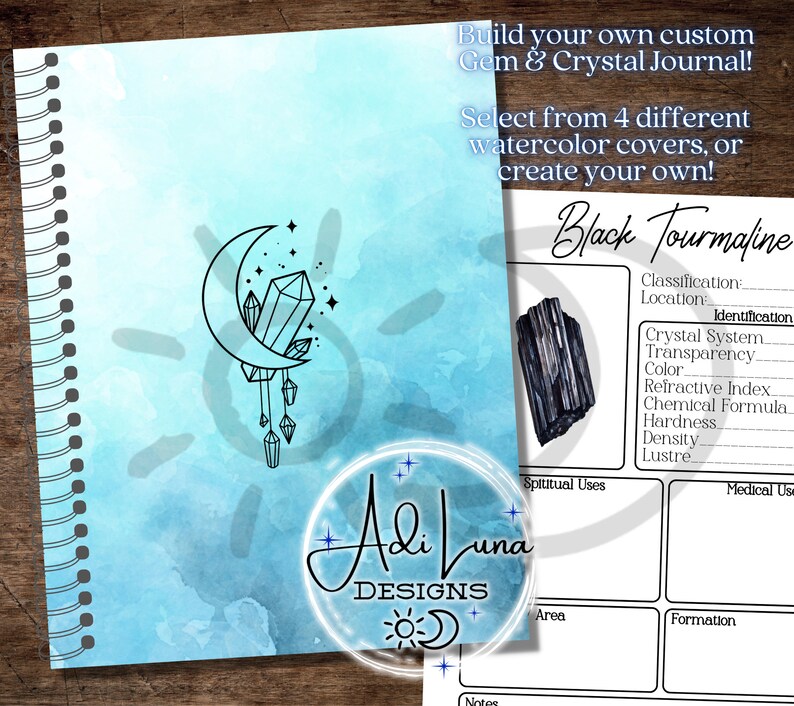 Printable Gem & Crystal Journal / 47 Page Download / PDF Crystal ...