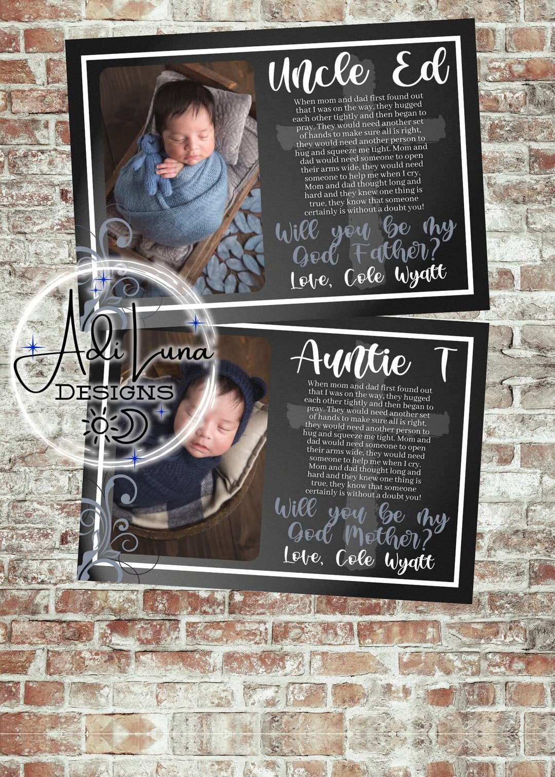 Custom God Parent Proposal / Printable PDF - Etsy