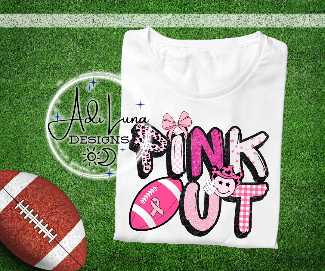 Pink Out Football PNG / Instant Download - Etsy