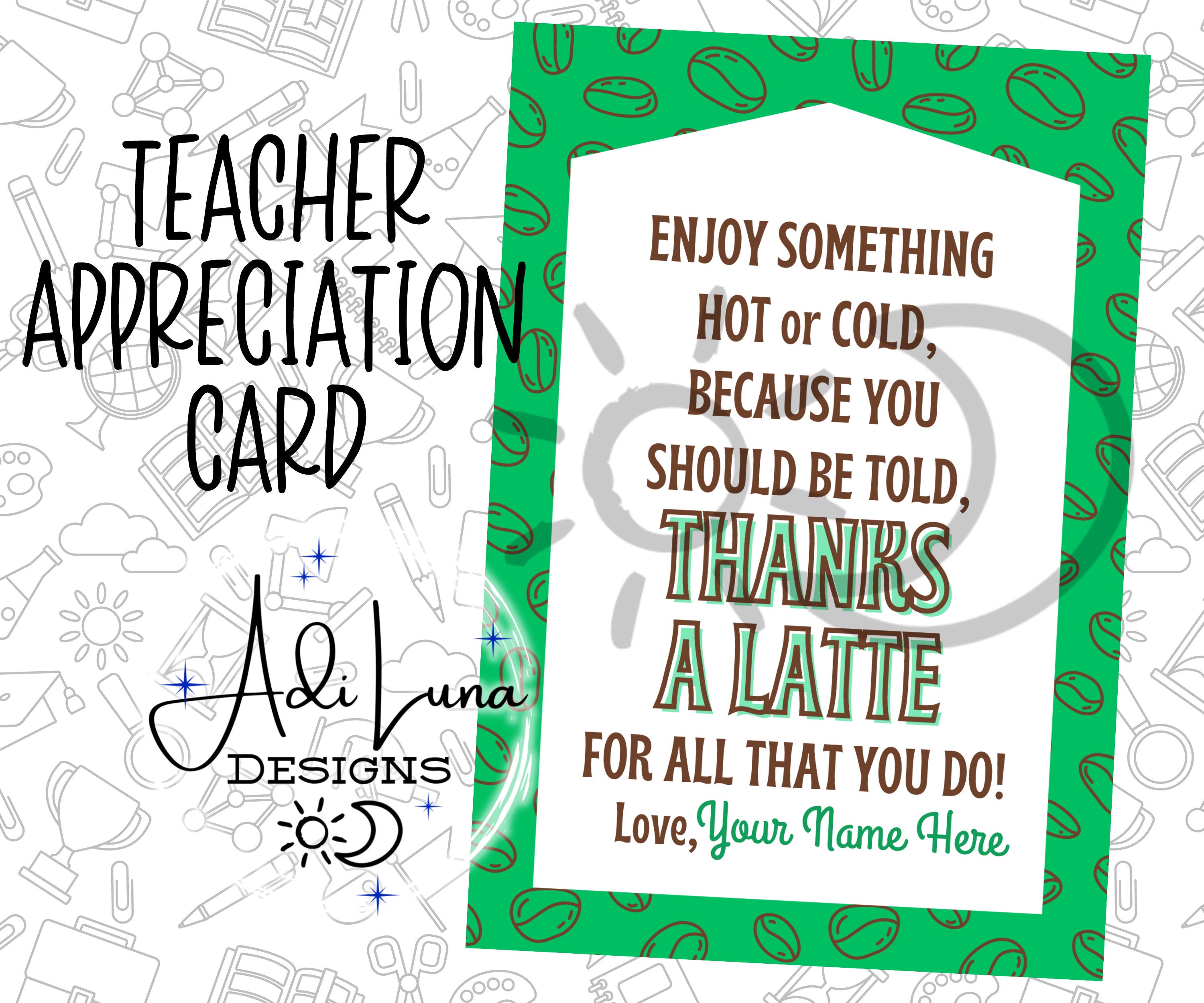 Teacher Appreciation Printable BUNDLE / DIY Teacher Appreciation Bundle ...