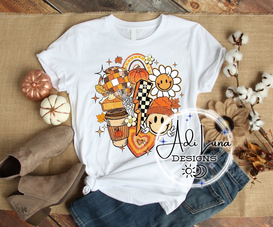 Retro Fall PNG / Instant Download - Etsy