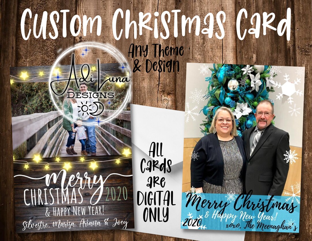 Custom Christmas Card: Personalized Holiday Card (digital Download) - Etsy