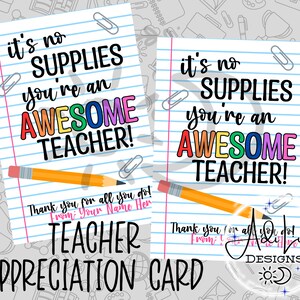 Teacher Appreciation Printable BUNDLE! / DIY Teacher Appreciation ...